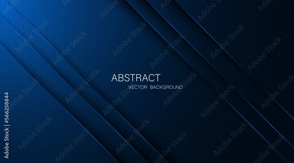 Abstract blue steel mesh background with blue glow lines with free ...