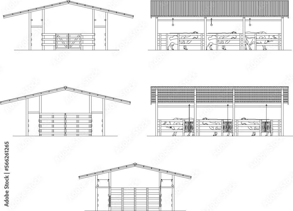 Cowshed Drawing