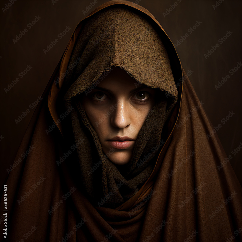 Woman Thief Veil Scarf Sneaky Nimble Rogue Roleplaying DND Character ...