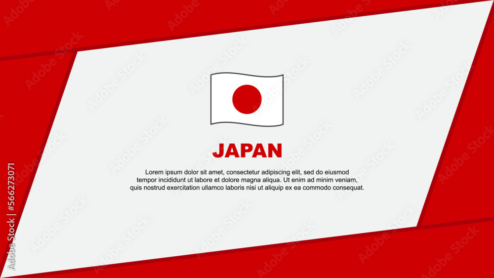 Japan Flag Abstract Background Design Template. Japan Independence Day ...