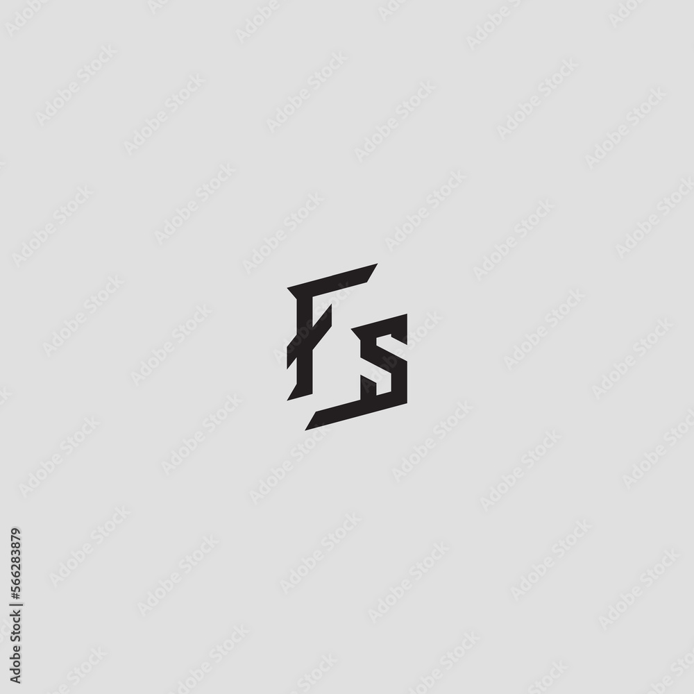 FS simple initial esport concept logo design ideas for inspirations ...