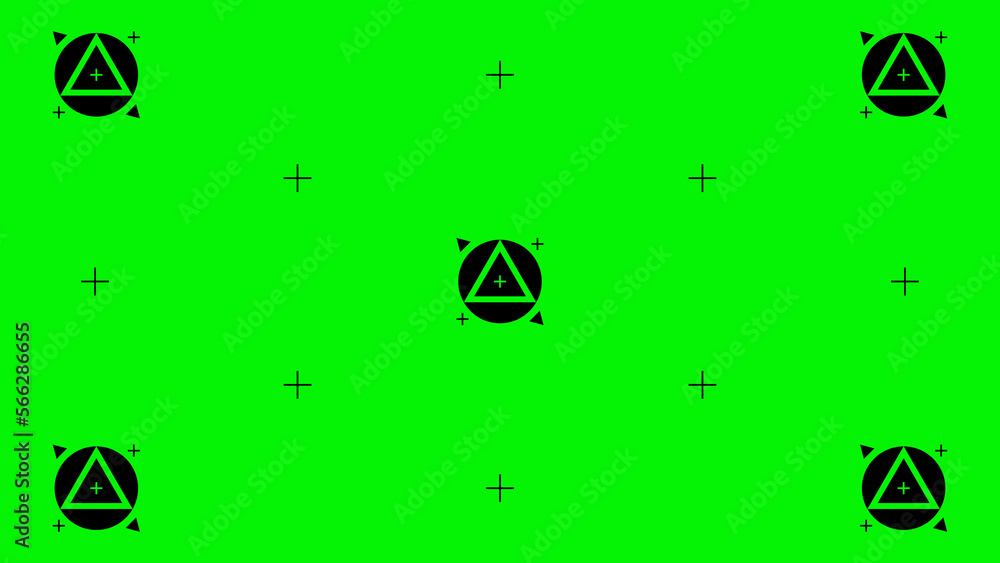Motion Tracking Markers On Green Screen Background ilustração do Stock ...
