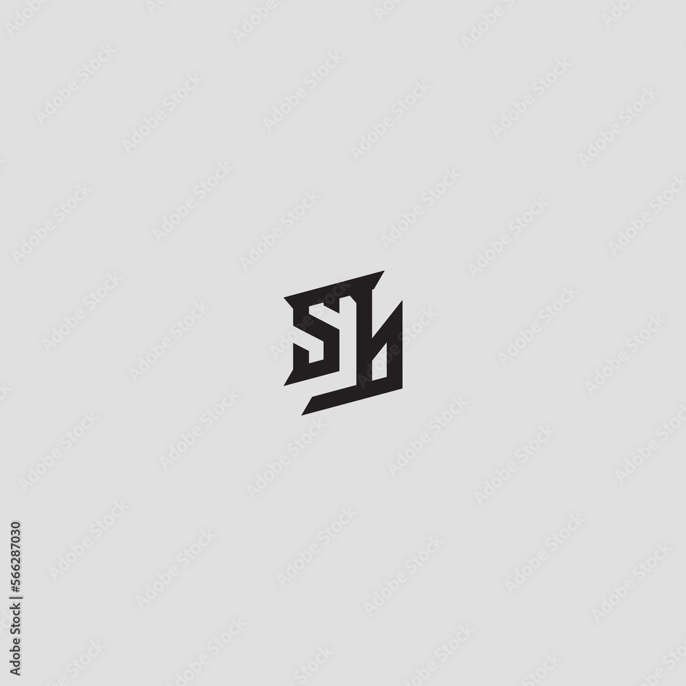 SB simple initial esport concept logo design ideas for inspirations ...