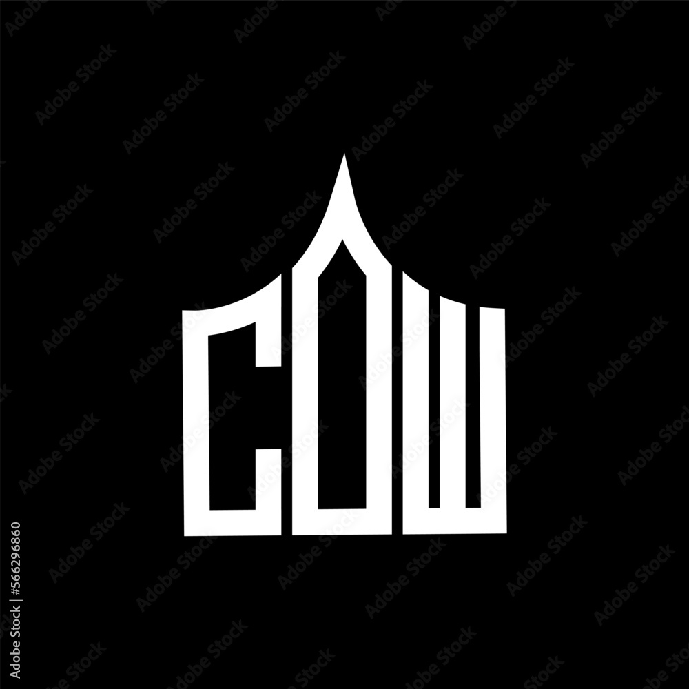 COW letter logo design. COW creative initials monogram vector letter ...