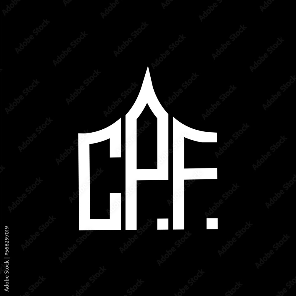 CPF letter logo design. CPF creative initials monogram vector letter logo concept. CPF letter ...