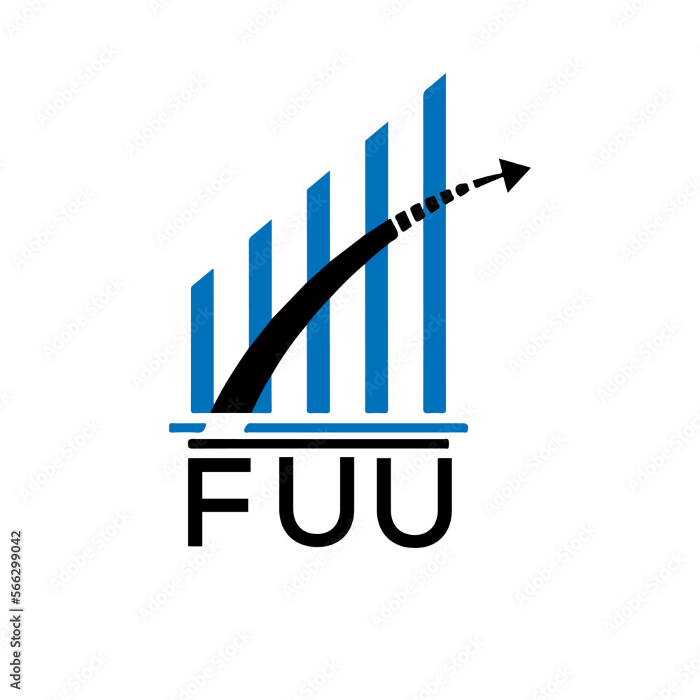 FUU letter logo. FUU blue image on white background. FUU vector logo ...