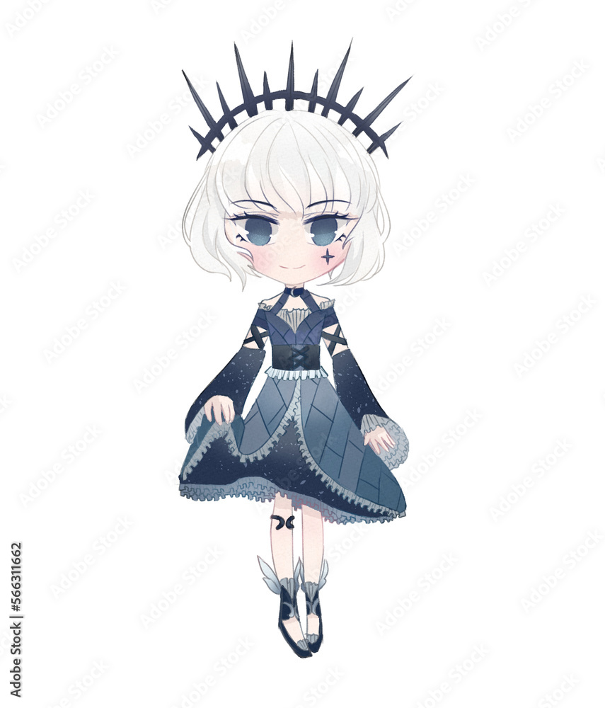 Ice queen cartoon Stock Illustration | Adobe Stock