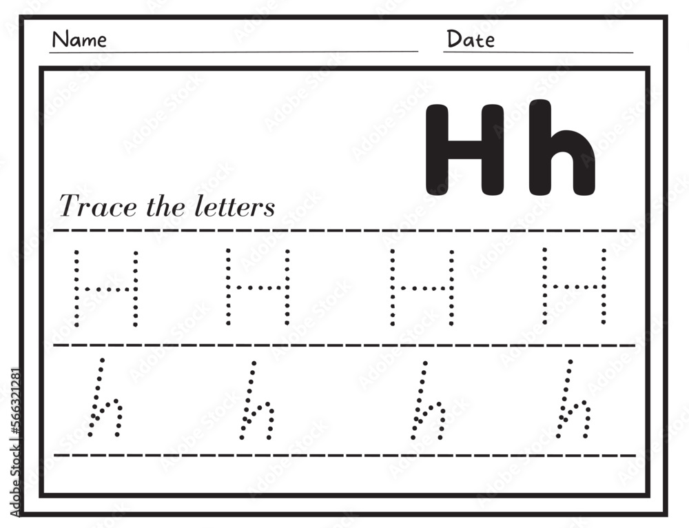 Alphabet letters tracing worksheet. Tracing practice worksheet ...