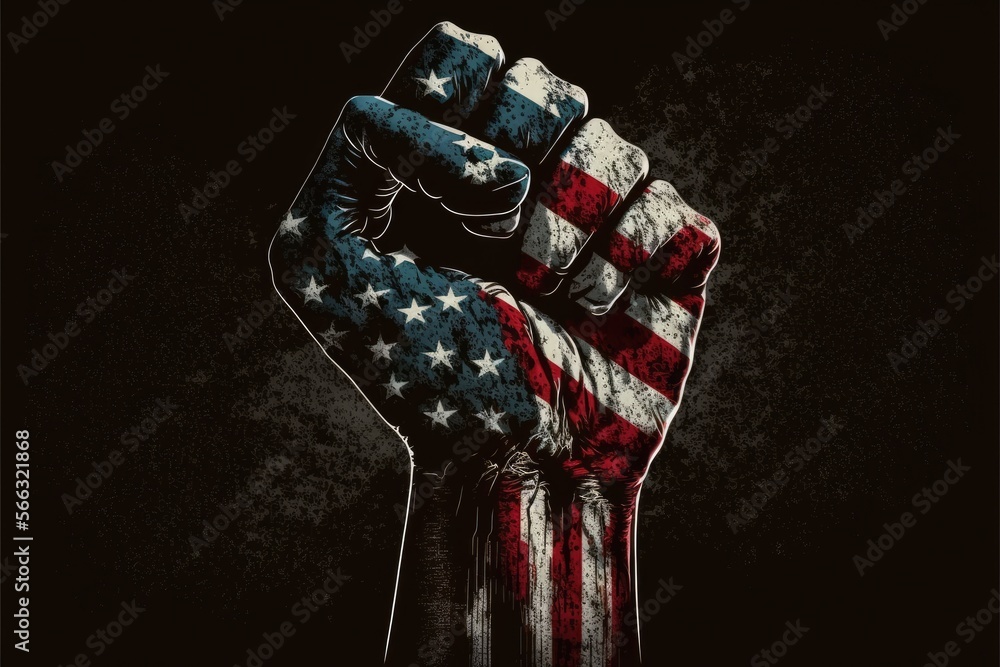 Black lives matter. Fist symbol of the fight for the African race ...