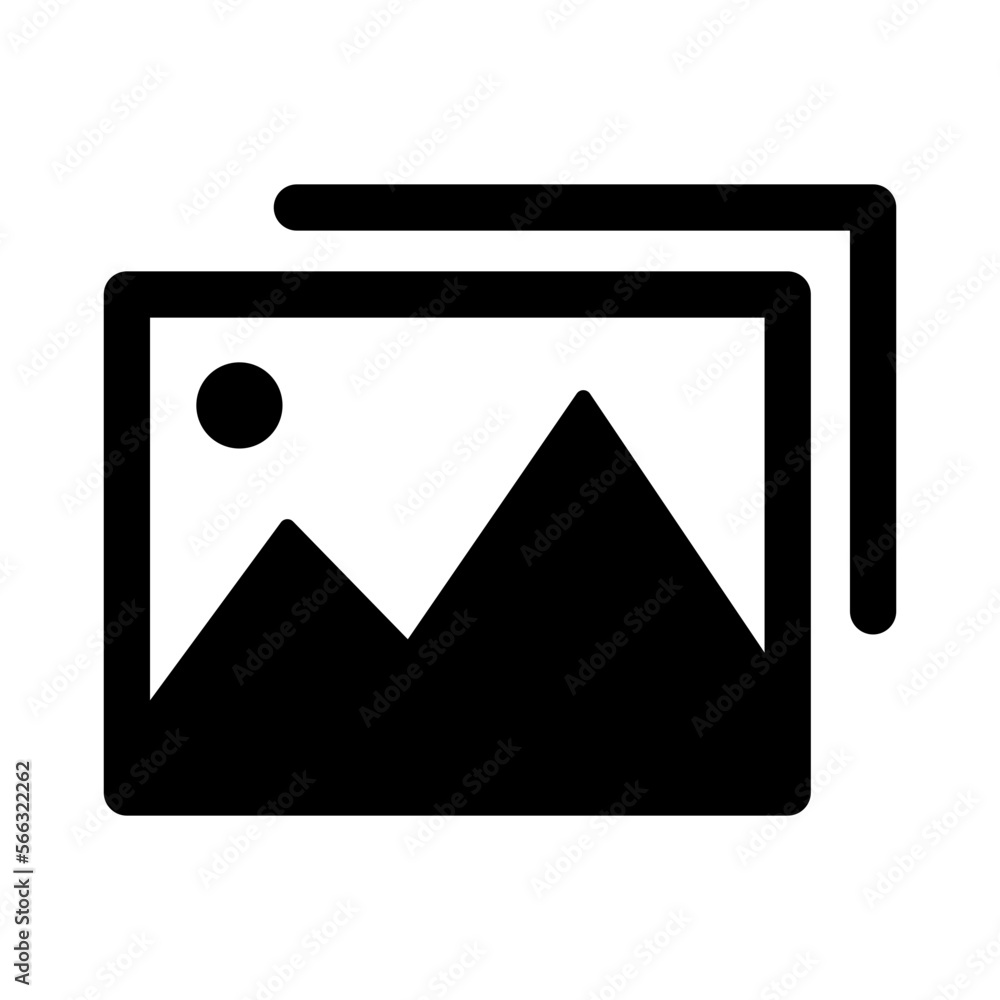 picture icon vector, photo gallery icon symbol Stock Vector | Adobe Stock