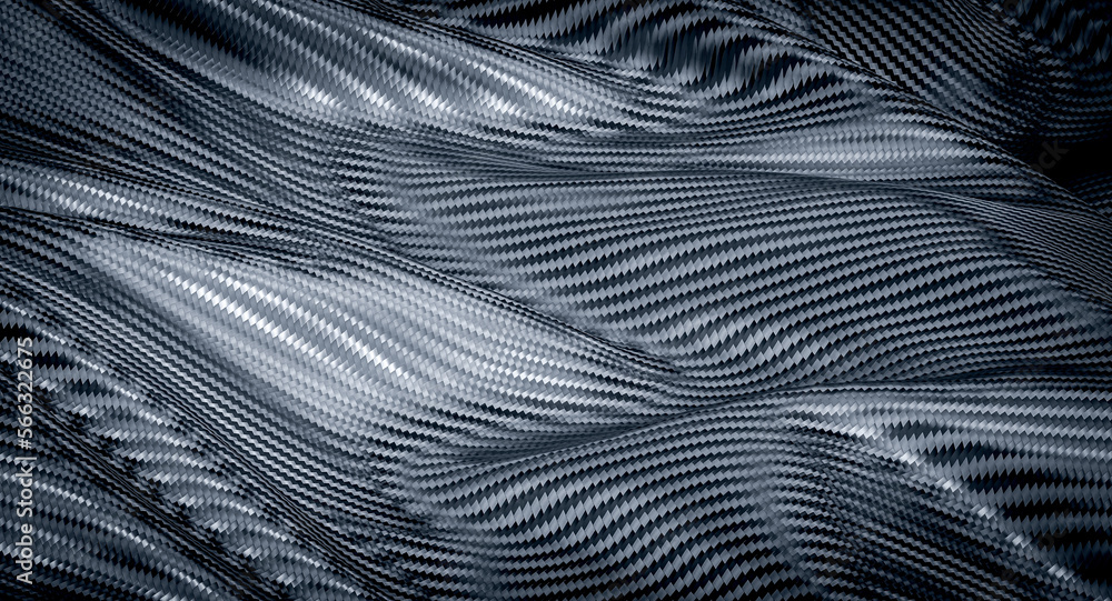 wave background in carbon fibre texture. Stock Illustration | Adobe Stock