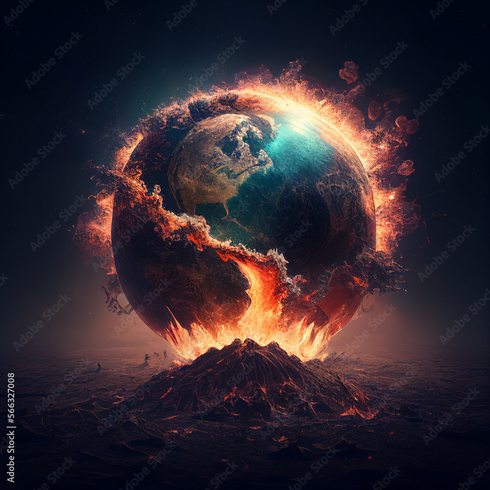 Dystopian Earth: A Planet at the End of Its Existence - A Generative AI ...