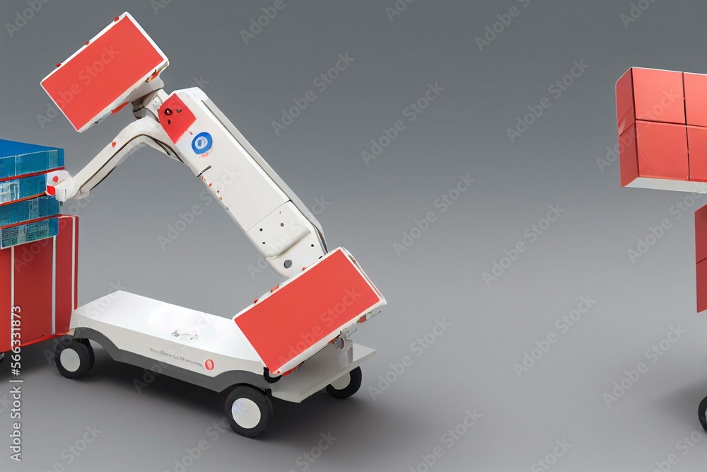 Widely Used Parcel Sorting Robot System Using Agv With Tilt Tray.3d ...