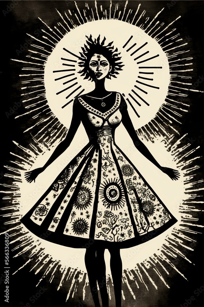 Dress in warli style, concept of Traditional Art and Indigenous Art ...