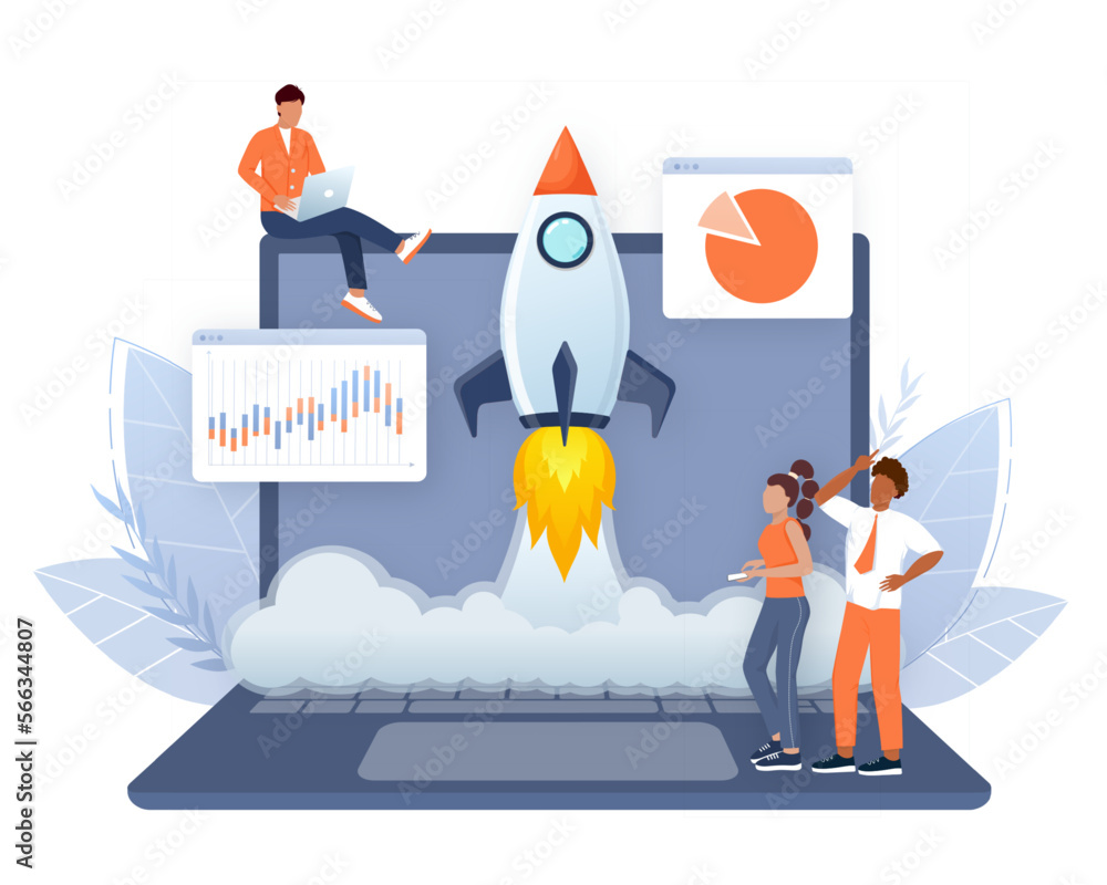 Startup new business project. Idea through planning and strategy, time ...