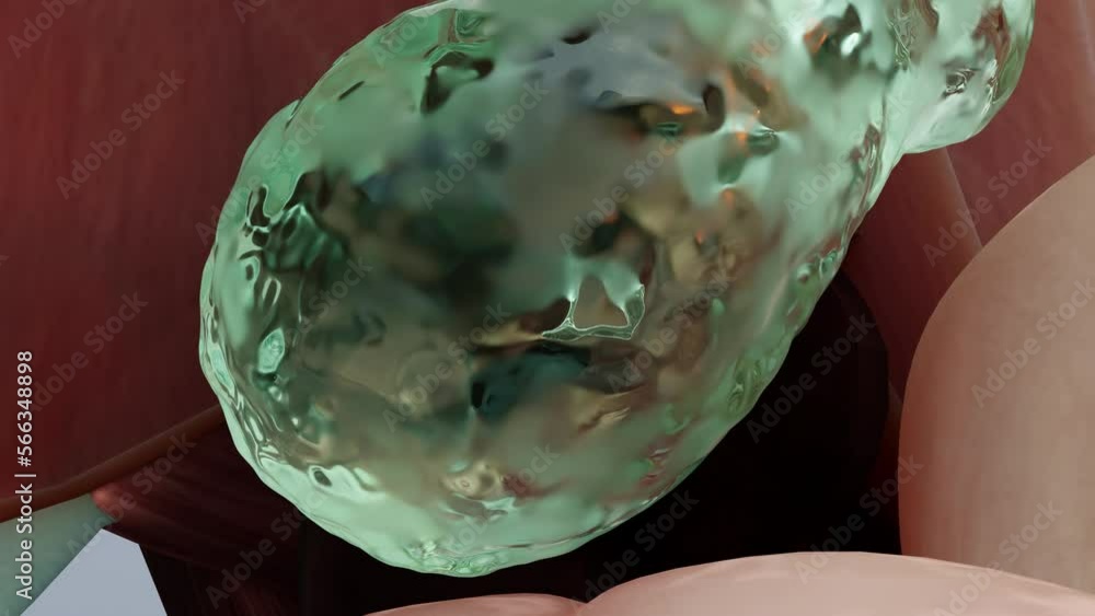 Gallstones in the gallbladderand bile duct, human silhouette and ...