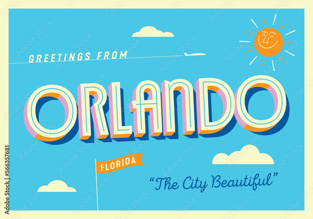 Greetings from Orlando, Florida, USA - The City Beautiful - Touristic ...