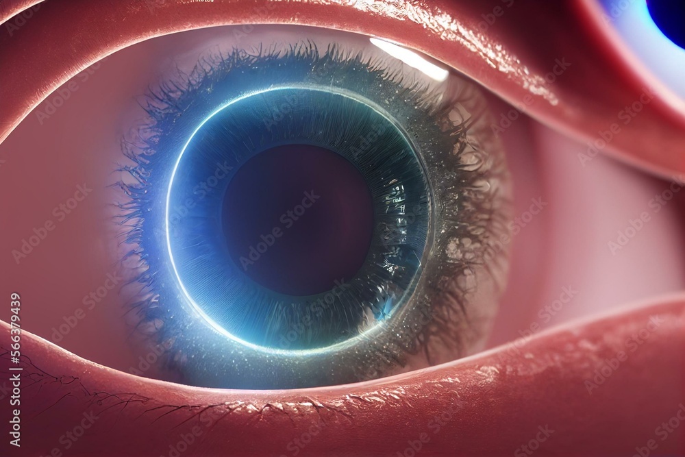 iol intraocular lens cataract ophthalmology. Generative AI Stock ...