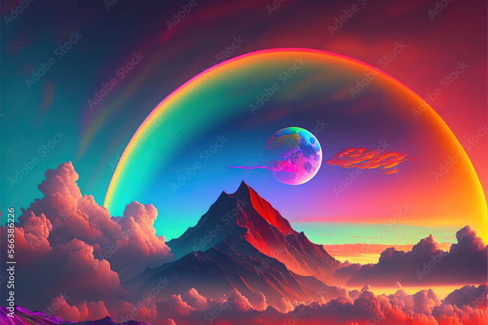 Colorfuf rainbow inspired background - Rainbow backgrounds series ...