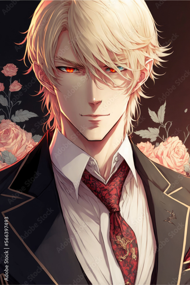 Anime man, mysterious man in suit, anime boy going to a party, anime ...