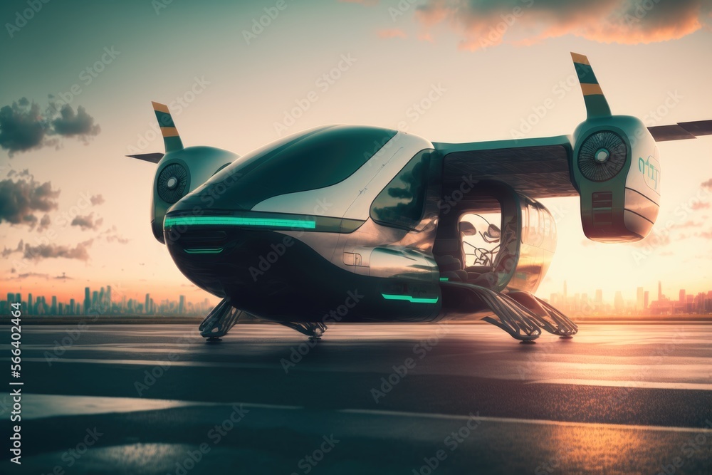 Future of urban air mobility, city air taxi, UAM urban air mobility ...