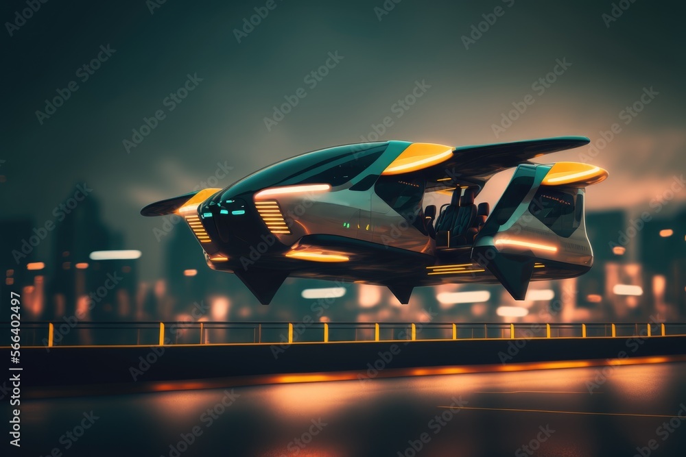Future of urban air mobility, city air taxi, UAM urban air mobility ...