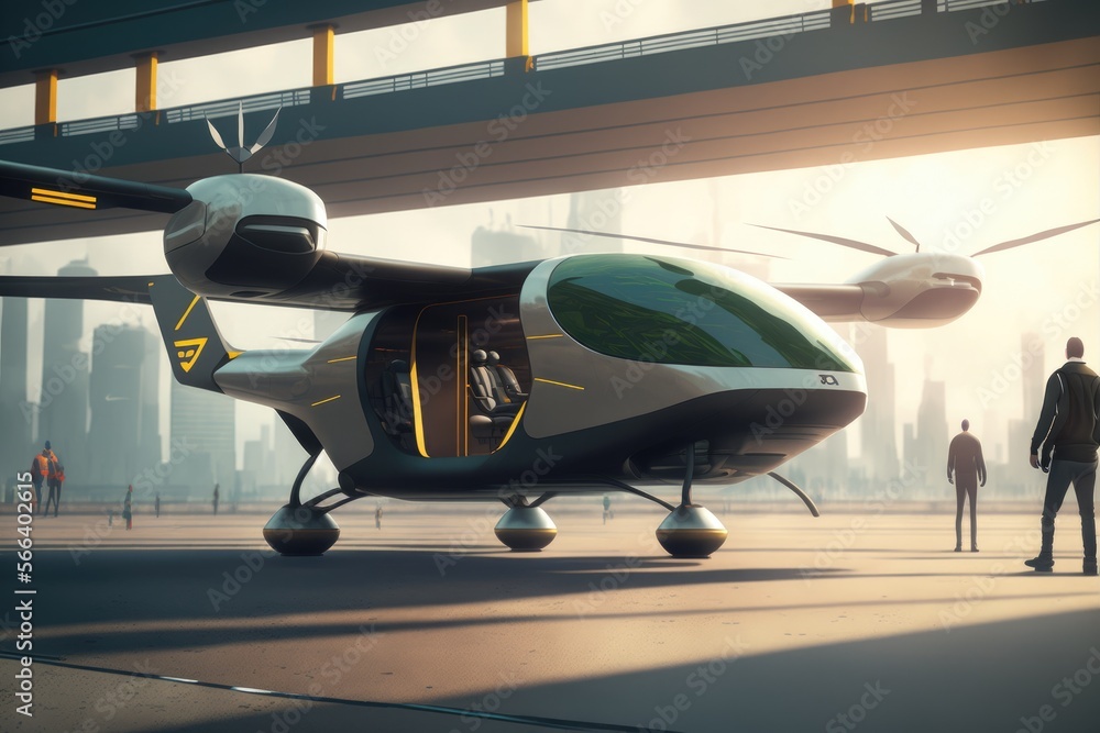 Future of urban air mobility, city air taxi, UAM urban air mobility ...
