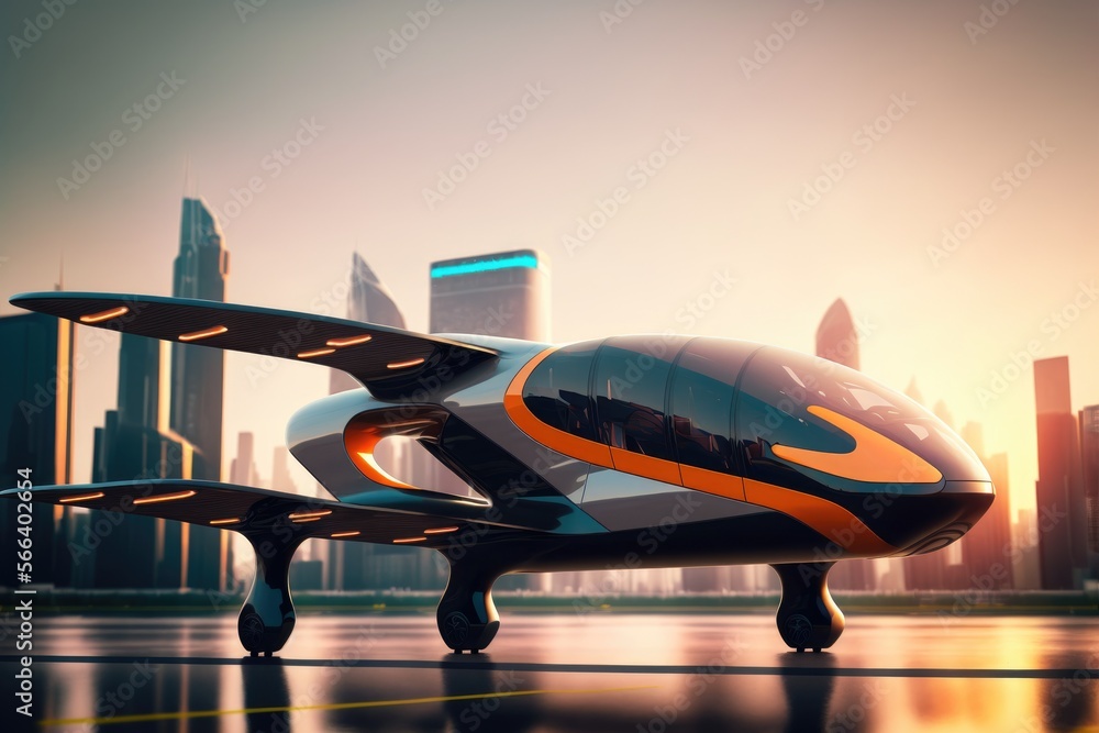 Future of urban air mobility, city air taxi, UAM urban air mobility ...