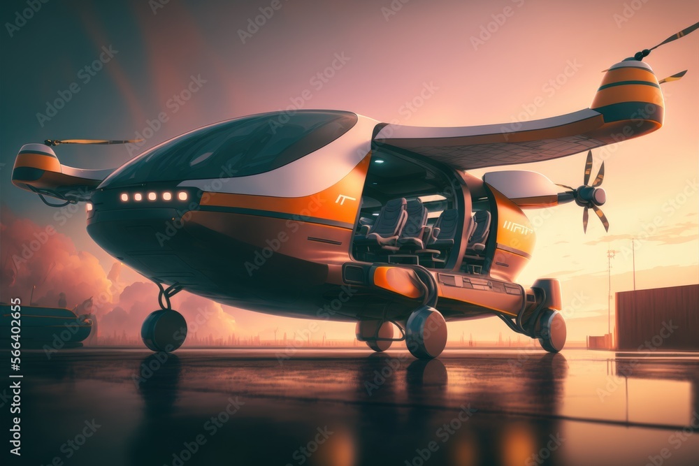 Future of urban air mobility, city air taxi, UAM urban air mobility ...