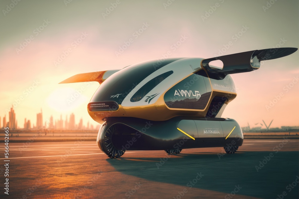 Future of urban air mobility, city air taxi, UAM urban air mobility ...
