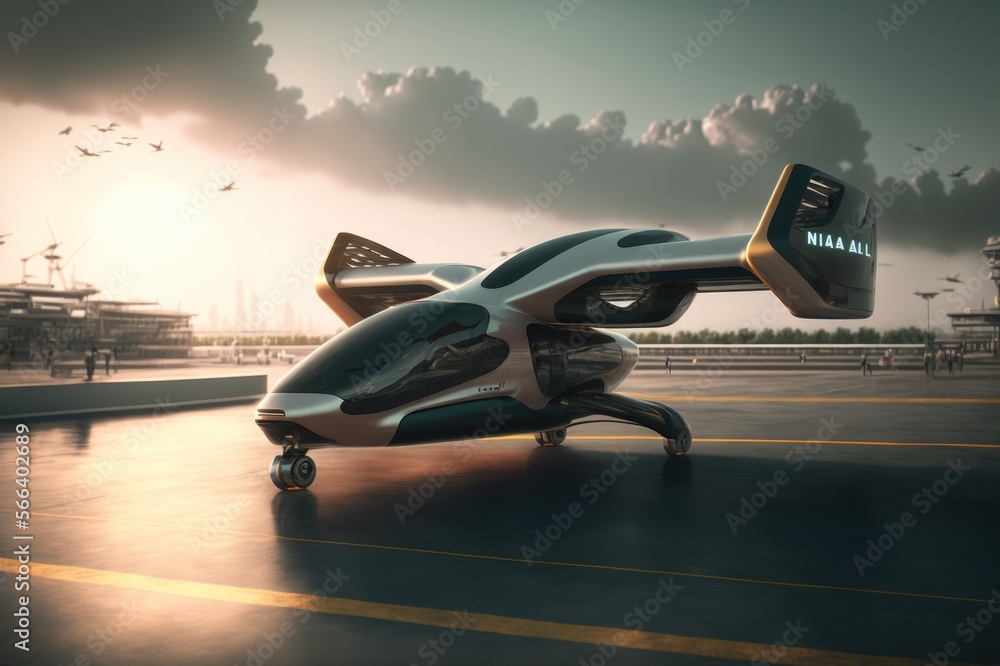 Future of urban air mobility, city air taxi, UAM urban air mobility ...