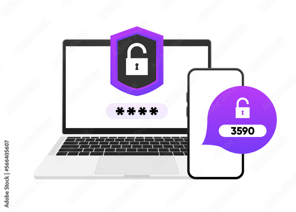 Two Steps Authentication Verification Code Message On Smartphone