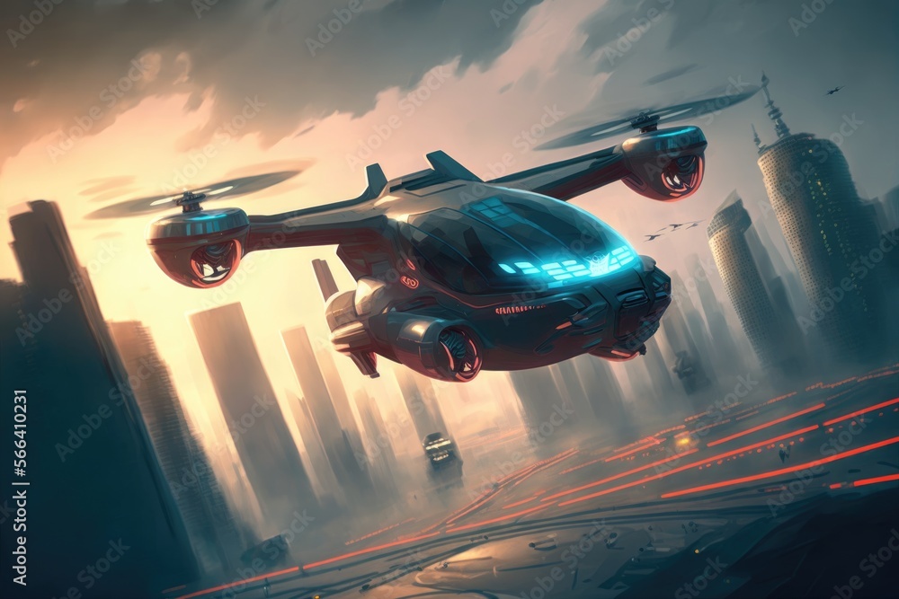 Flying Future Police Cars