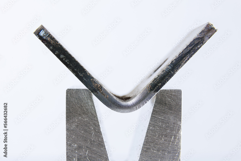 Sheet metal bending tool and equipment isolated on a white background ...