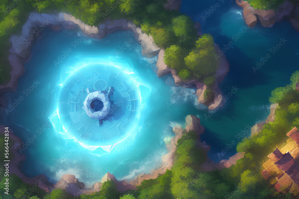 Fantasy Map Scenery (Mobile Games Style)- Background for Level Design ...