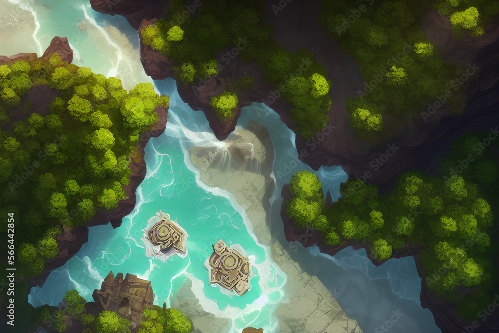 Fantasy Map Scenery (Mobile Games Style)- Background for Level Design ...