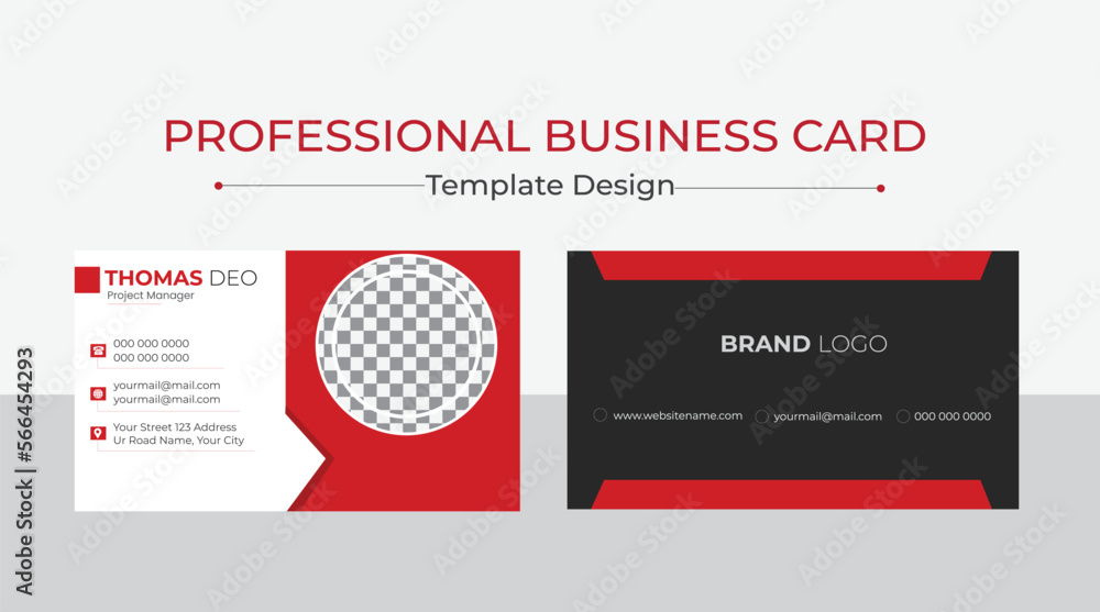 Modern presentation card Template . Vector business card template ...