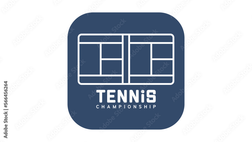 Tennis court logo for app ,illustrations for use for Tennis ...