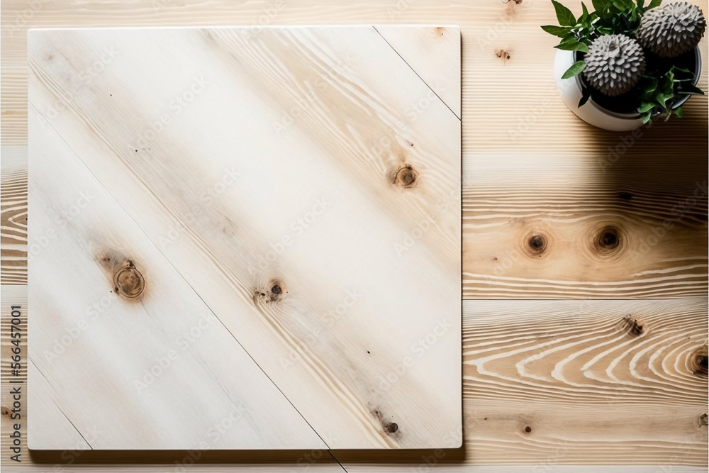 Wooden table background top view, white, aesthetic, for mockup ...