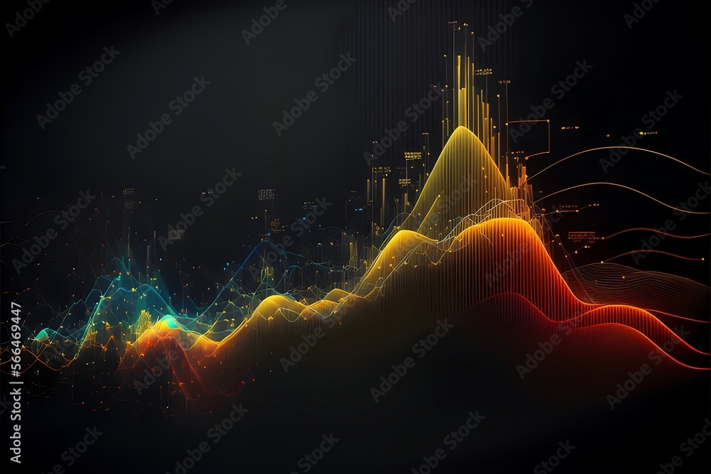a graph bar chart, behance, analytical art, cute! c4d, featured on ...