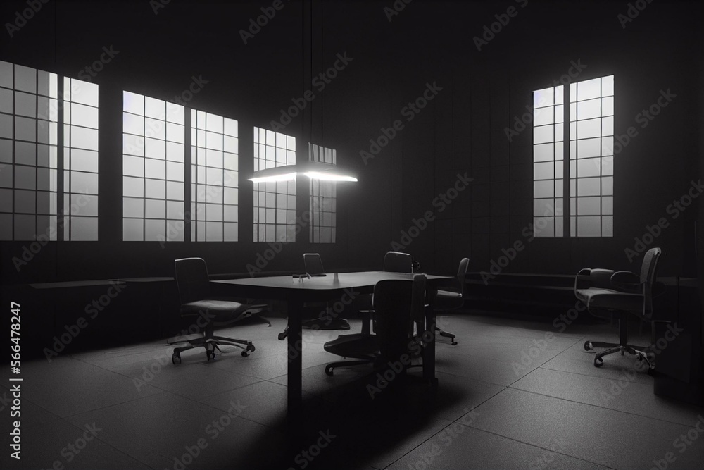 Interrogation Room - A dull, desolate, empty room is often used by law ...