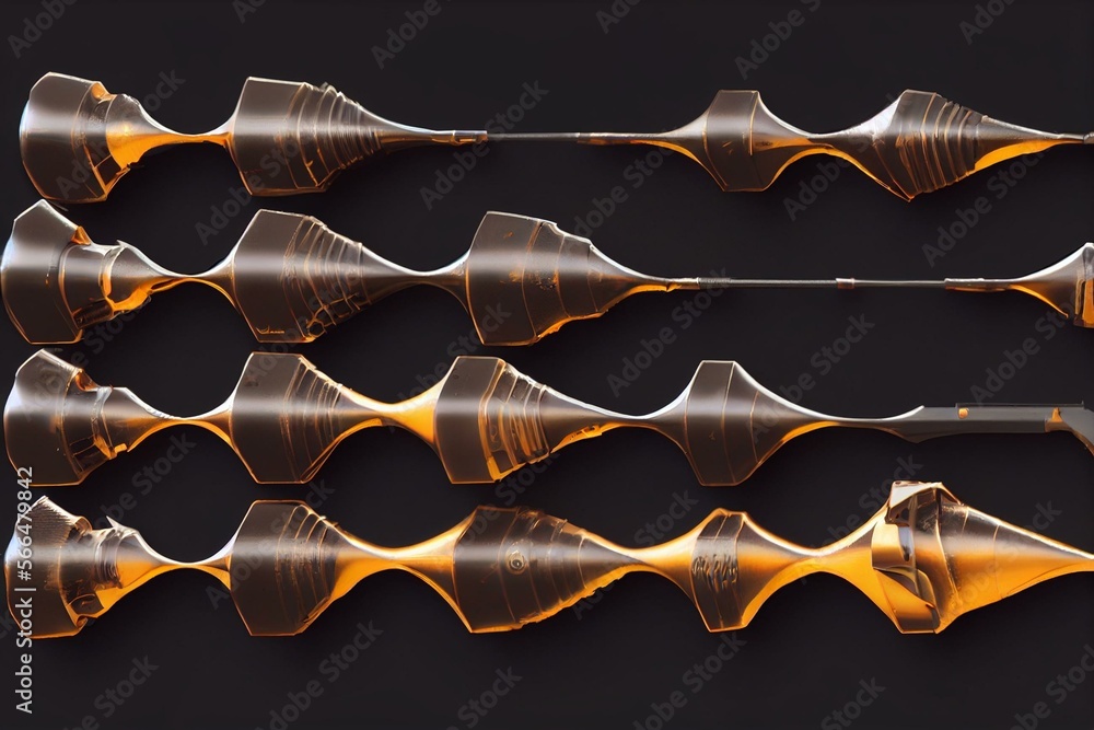 Different types of ammunition on a black background. Sale of weapons ...