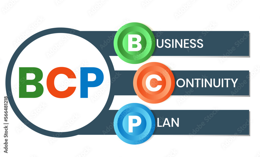BCP - business continuity Plan. acronym business concept. vector ...