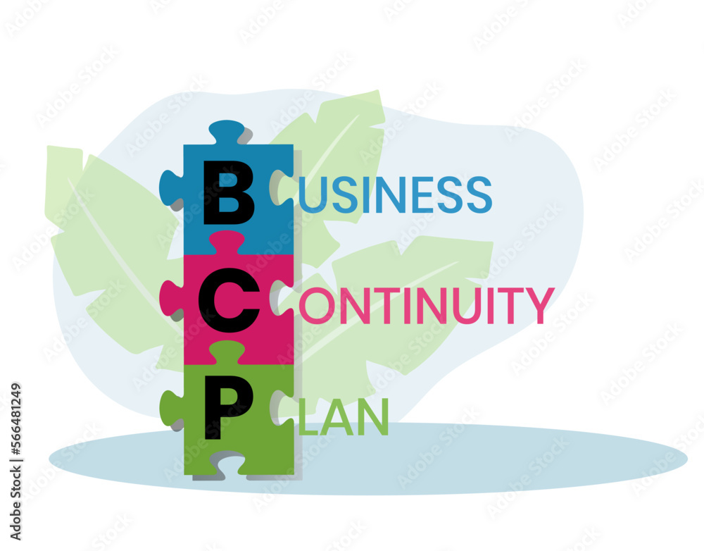 BCP - business continuity Plan. acronym business concept. vector ...