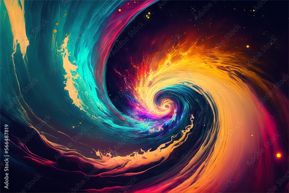 Space nebula panorama, equirectangular projection, environment map ...