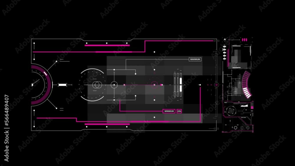 HUD elements.SciFi data User Interface.Digital infographic elements.2D ...