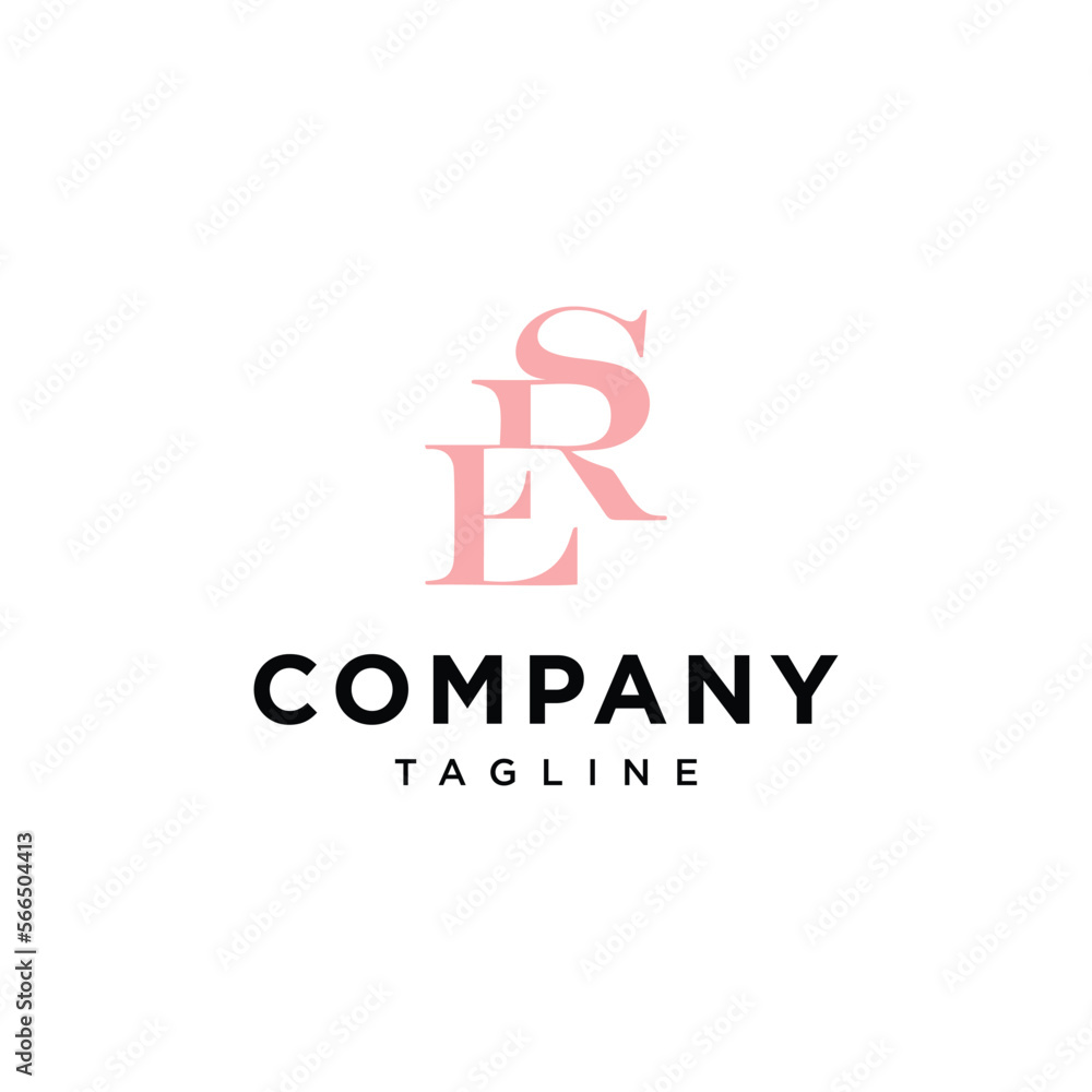 Letter E R S vector logo template.eps Stock Vector | Adobe Stock