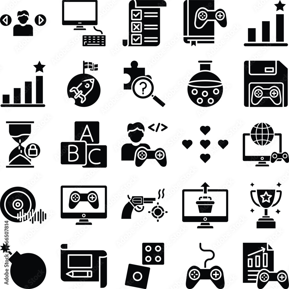 Game Production icons, Game Production icons collection, Game ...