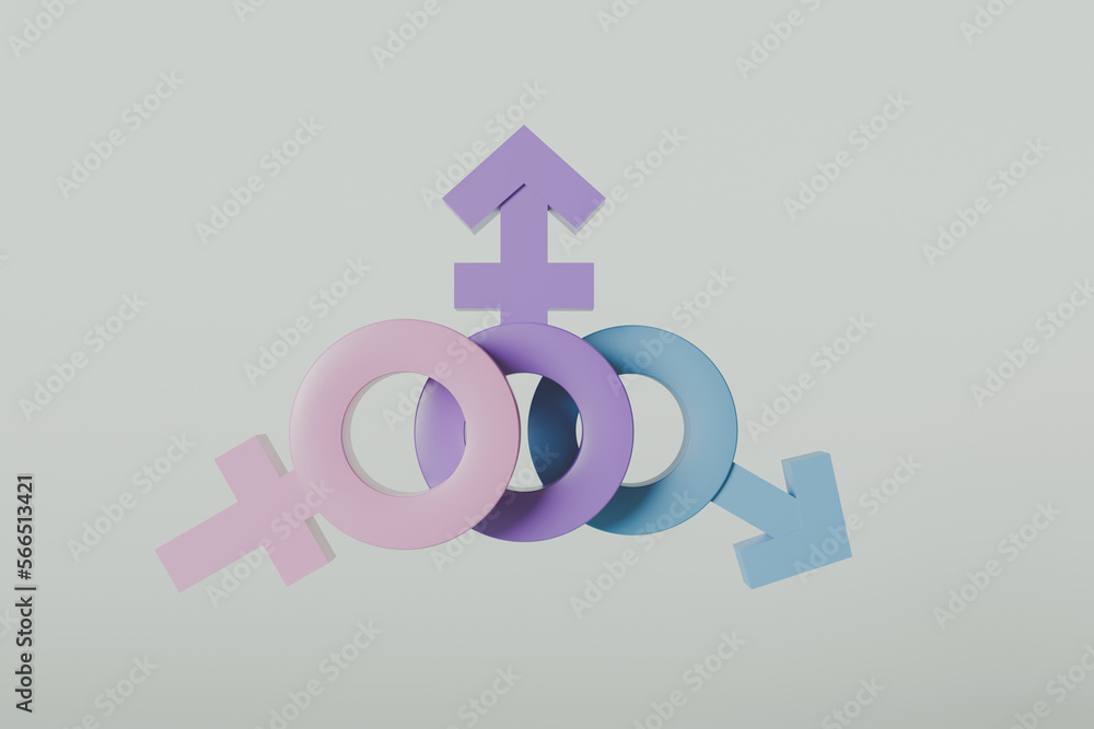 Gender equality concept, Gender diversity on the same standard, Human ...