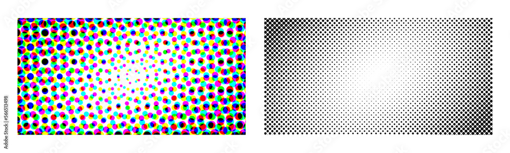 Glitch pop art background dotted pattern texture vector image vivid ...